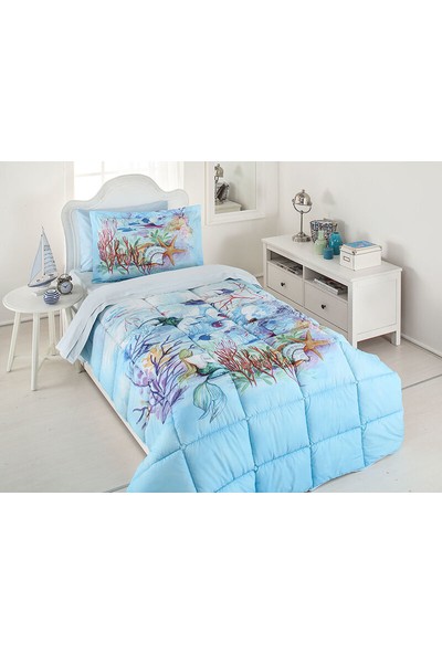 Özdilek Mermaid Tek Kişilik Uyku Seti Mavi