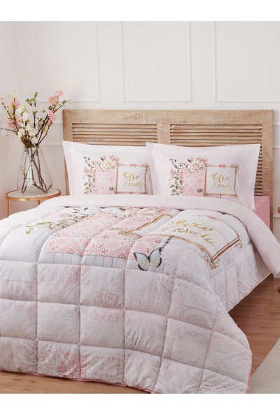 Özdilek Audrey Çift Kişilik Uyku Seti Pembe