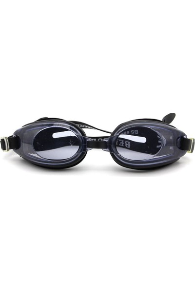 Bermuda Deniz ve Havuz Yüzücü Gözlüğü- Şeffaf Çantalı - Siyah