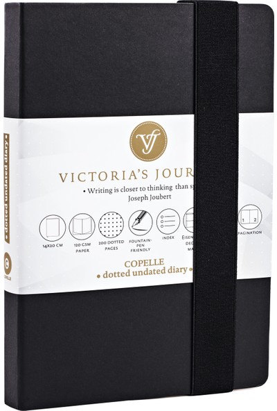 Victoria's Journals Copelle Bloknot Siyah