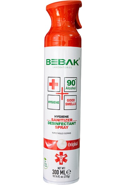 Bebak Dezenfektan Antibakteriyel Hava Temizleme Spreyi 300 Ml Bebak Dezenfektan Antibakteriyel Hava Temizleme Spreyi 300 Ml