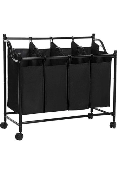 Weblonya Çamaşır Sepeti 4'lü Kirli Sepeti Tekerlekli Sepet 3074 Weblonya Çamaşır Sepeti 4'lü Kirli Sepeti Tekerlekli Sepet 3074