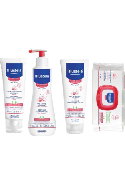 Mustela Çok Hassas Ciltler Için Soothing Bebek Bakım Seti Mustela Çok Hassas Ciltler Için Soothing Bebek Bakım Seti