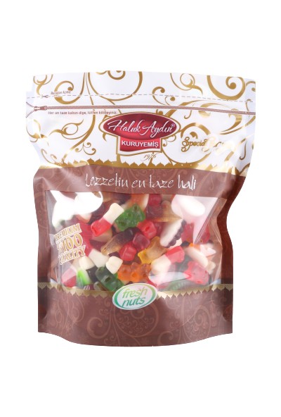 HALUK AYDIN KURUYEMİŞ AYICIKLI (JELİBON) YUMUŞAK ŞEKER 520GR HALUK AYDIN KURUYEMİŞ AYICIKLI (JELİBON) YUMUŞAK ŞEKER 520GR