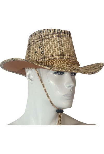 HS-11079 Kovboy Şapka Desenli Kum