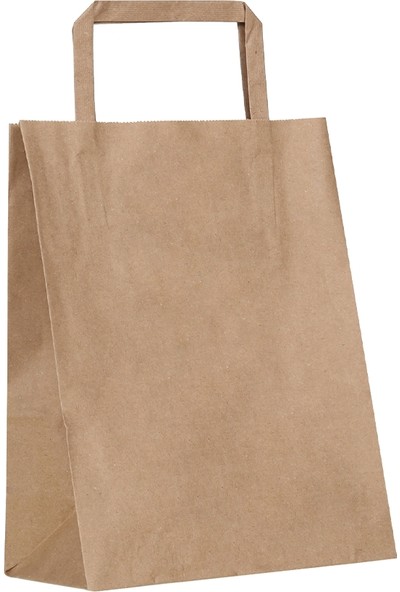 Morpack Düz Saplı Kraft Çanta 16 x 32 x 38 cm 1000'li