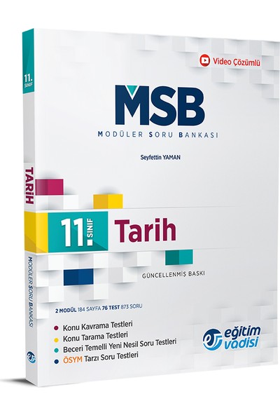 Eğitim Vadisi 11.Sınıf Tarih Modüler Soru Bankası Eğitim Vadisi 11.Sınıf Tarih Modüler Soru Bankası