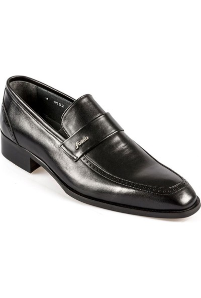 Fosco Bağcıksız Siyah Neolit Taban Erkek Klasik Ayakkabı 8532 114 Fosco Bağcıksız Siyah Neolit Taban Erkek Klasik Ayakkabı 8532 114