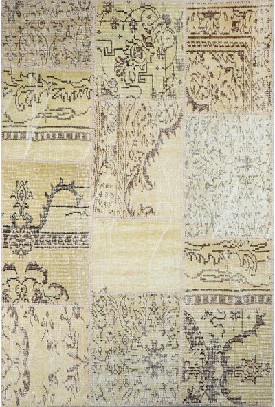 Grand Hedef Halı Bej Renk Patchwork El Dokuma HALISI-120 x 180 cm Grand Hedef Halı Bej Renk Patchwork El Dokuma HALISI-120 x 180 cm