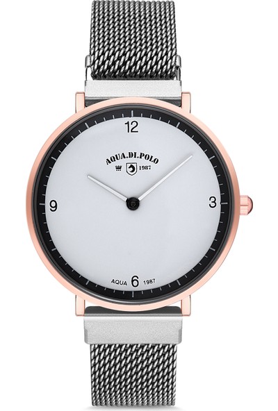 Aqua di Polo Unisex Siyah Hasır Kordonlu Analog Kol Saati A9506 Aqua di Polo Unisex Siyah Hasır Kordonlu Analog Kol Saati A9506