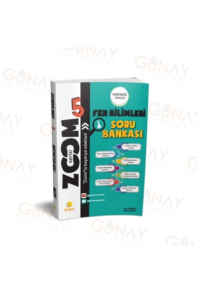 Günay Yayınları 5.Sınıf Zoom Serisi Fen Bilimleri Soru Bankası