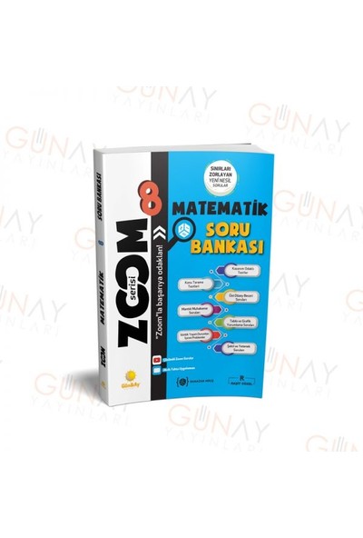 Günay Yayınları 8. Sınıf Zoom Serisi Matematik Soru Bankası