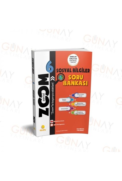 Günay Yayınları 6. Sınıf Zoom Serisi Sosyal Bilgiler Soru Bankası