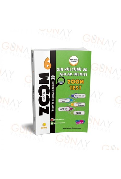Günay Yayınları 6. Sınıf Zoom Serisi Din Kültürü Soru Bankası