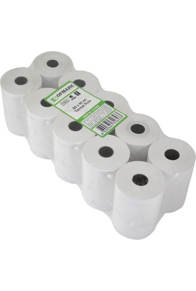 Ofmark Termal Yazar Kasa Pos Rulosu 48 gr 10'lu 80 x 40 mt Ofmark Termal Yazar Kasa Pos Rulosu 48 gr 10'lu 80 x 40 mt