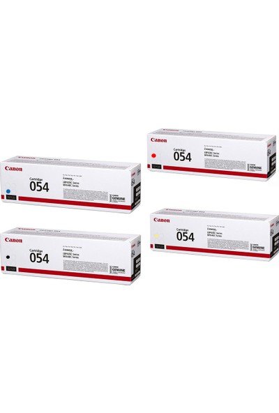 Canon CRG-054 I-Sensys MF-645CX Toner Seti 1500 Sayfa Renkli Canon CRG-054 I-Sensys MF-645CX Toner Seti 1500 Sayfa Renkli