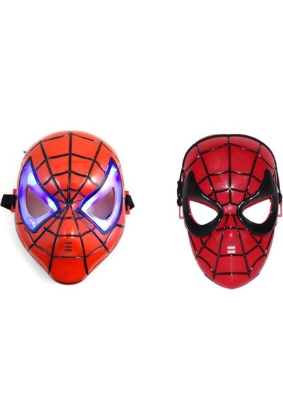 Misalanka Spiderman Işıklı ve Işıksız Maske 2'li Örümcek Adam