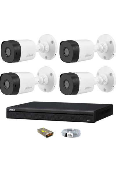 Dahua 4 Kameralı Güvenlik Sistemi Dış-Mekan-Jack-Bnc-Konnektör Proje Kamera