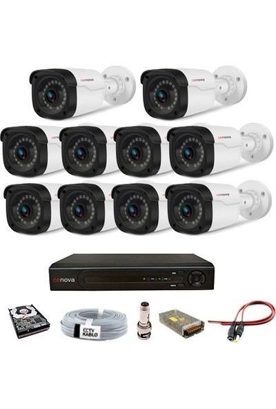 Cenova 10'lu 2mp Ahd Güvenlik Kamerası Full Paket Sistem Cenova 10'lu 2mp Ahd Güvenlik Kamerası Full Paket Sistem