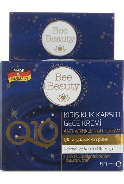 Bee Beauty Q10 Kırışıklık Karşıtı Gece Kremi 50 ml
