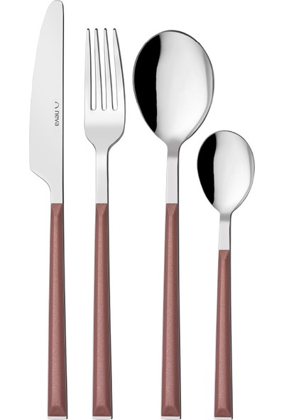 Neva N2864 Sweet Plus Rose Chocolate 24 Parça Çatal Kaşık Bıçak Seti Neva N2864 Sweet Plus Rose Chocolate 24 Parça Çatal Kaşık Bıçak Seti