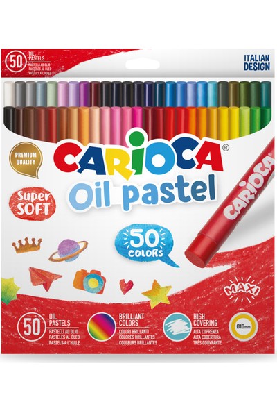Carioca 43286 Süper Soft Yağlı Pastel Boya Kalemi 50'li Carioca 43286 Süper Soft Yağlı Pastel Boya Kalemi 50'li