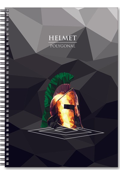 Le Color Polygonal Flamingo A4 Kareli Mor