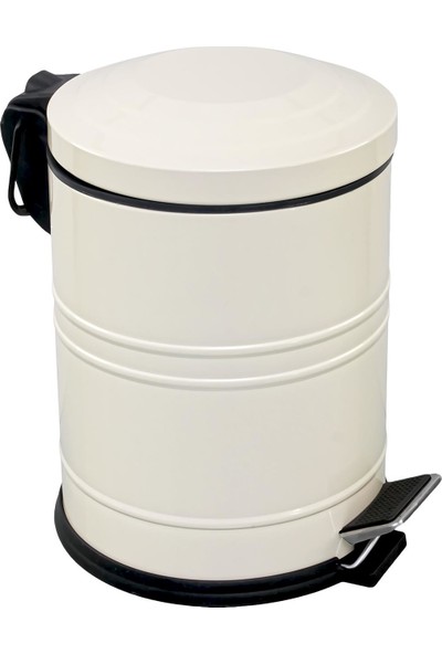 Foreca Vintage Çöp Kovası Krem 5 lt Foreca Vintage Çöp Kovası Krem 5 lt