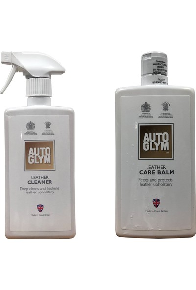 Autoglym Deri Besleyici + Temizleyici Oto Koltuk Bakım Seti