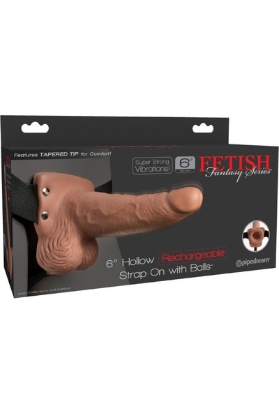 Pipedream Özel Seri 15 cm Şarjlı Titreşimli Içi Boş Kemerli Penis