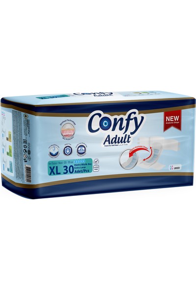 Confy Adult Yetişkin Bezi Extralarge 30'lu Confy Adult Yetişkin Bezi Extralarge 30'lu