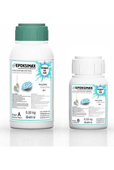 Epoksimax Aksesuar ve Hobi Epoksi Reçine 102 Fun 750 gr