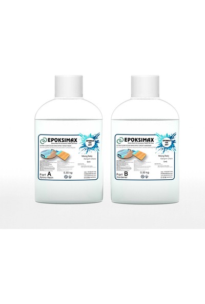 Epoksimax Sanatsal Okyanus Dalgası Efekti Epoksi Reçine 100 Art 1 kg Epoksimax Sanatsal Okyanus Dalgası Efekti Epoksi Reçine 100 Art 1 kg