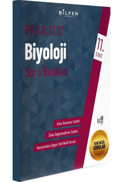 Bilfen Yayıncılık 11. Sınıf Pro&Test Biyoloji Soru Bankası