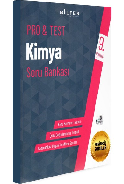 Bilfen Yayıncılık 9. Sınıf Pro&Test Kimya Soru Bankası