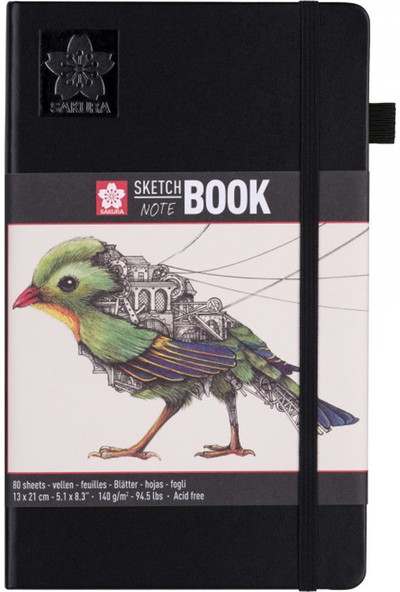 Sakura Eskiz Defteri 140 gr Beyaz Kağıt 13 x 21 cm Sakura Eskiz Defteri 140 gr Beyaz Kağıt 13 x 21 cm