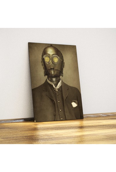 Javvuz C3po Dekoratif Metal Plaka