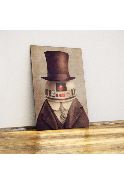 Javvuz R2D2 Dekoratif Metal Plaka