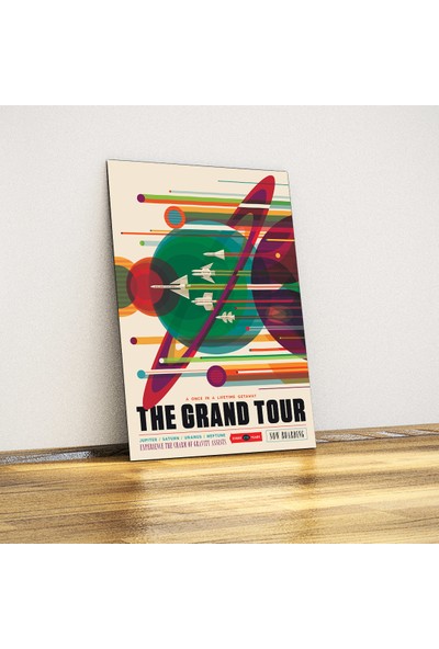 Javvuz The Grand Tour Nasa Dekoratif Metal Plaka