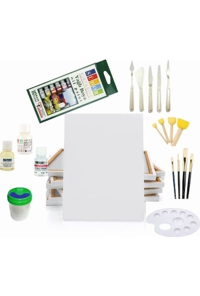 Toprak Tuval Yağlı Boya Set Toprak Tuval Yağlı Boya Set