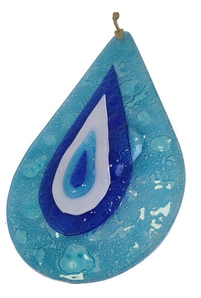 Helis Cam Su Damlası Nazar Boncuğu