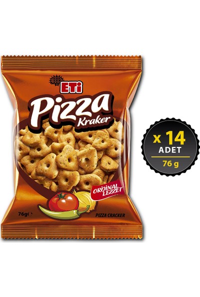 Eti Pizza Kraker 76 g x 14 Adet