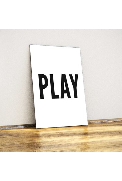 Javvuz - Play - Dekoratif Metal Levha