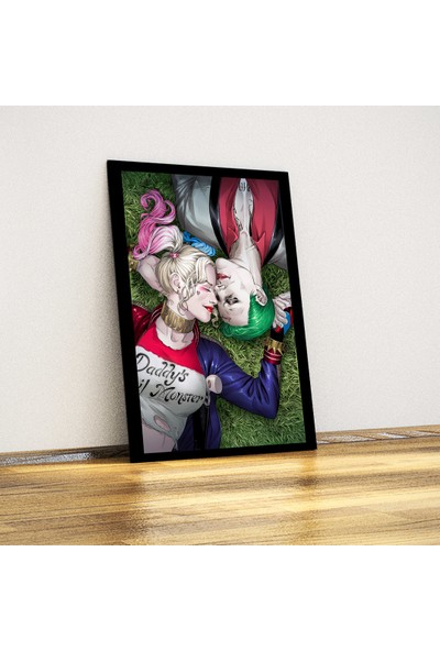 Javvuz - Joker - Harley Quinn - Metal Poster