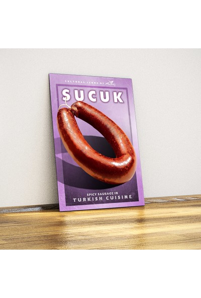 Javvuz - Sucuk- Dekoratif Metal Poster