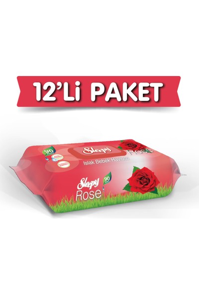 Sleepy Gül Kokulu Islak Havlu 12 x 90'lı L?