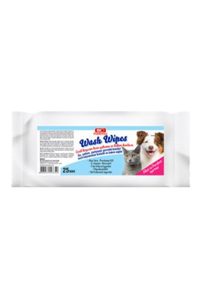 Bio Pet Active Wash Wipes Kuru Yıkama Bakım Havlusu (25 Adet) Bio Pet Active Wash Wipes Kuru Yıkama Bakım Havlusu (25 Adet)