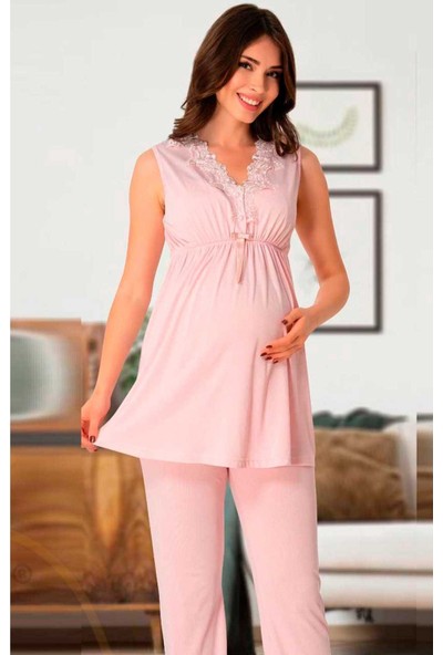 Görsin Hamile Tunik Pembe XL