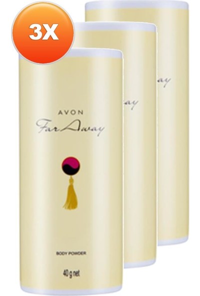 Avon Far Away Pırıltılı Vücut Pudrası 40 Gr. Üçlü Set