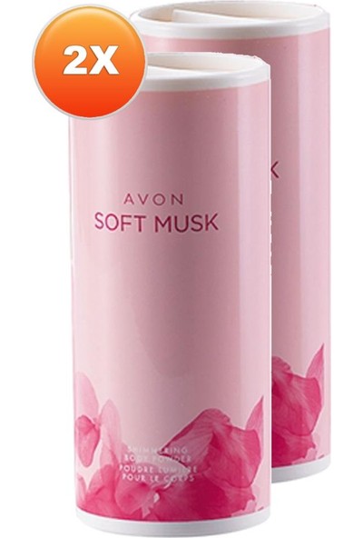 Avon Soft Musk Pırıltılı Vücut Pudrası 40 Gr. Ikili Set Avon Soft Musk Pırıltılı Vücut Pudrası 40 Gr. Ikili Set